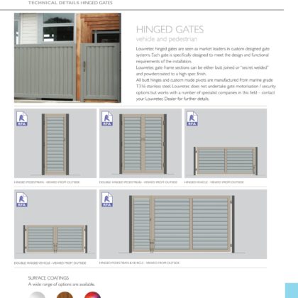 Technical | Gates - LouvreTec Melbourne