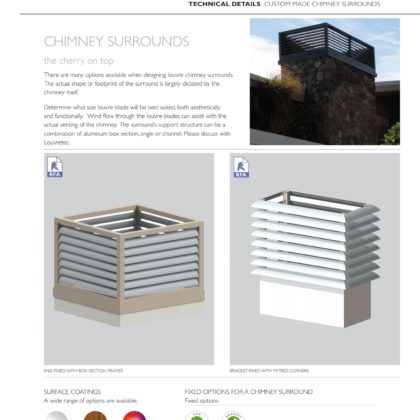 Technical | Chimney Surrounds - LouvreTec Melbourne