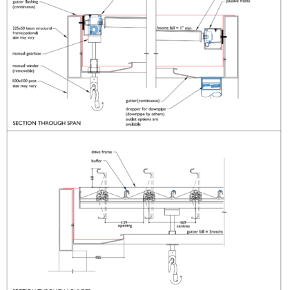 Technical | 180 Linear Roof - LouvreTec Melbourne