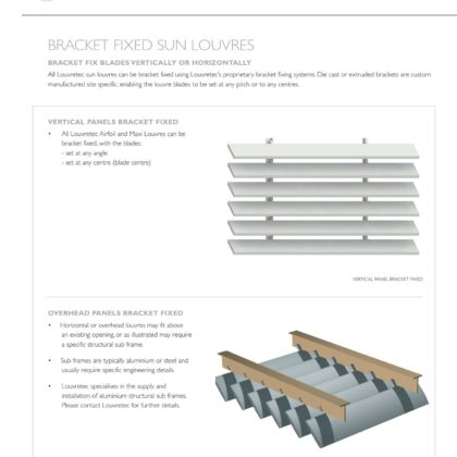 Technical | Bracket Fixed - LouvreTec Melbourne