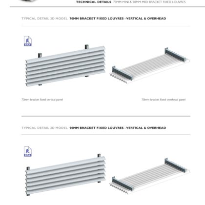 Technical | 70mm Mini Louvre - LouvreTec Melbourne