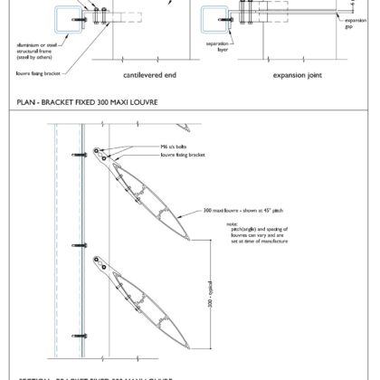 Technical | 300mm Maxi Louvre - LouvreTec Melbourne