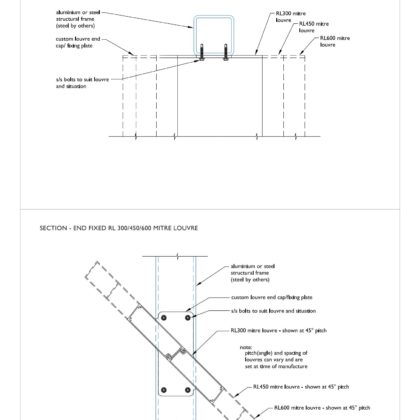 Technical | RL 300 Mitre Louvre - LouvreTec Melbourne