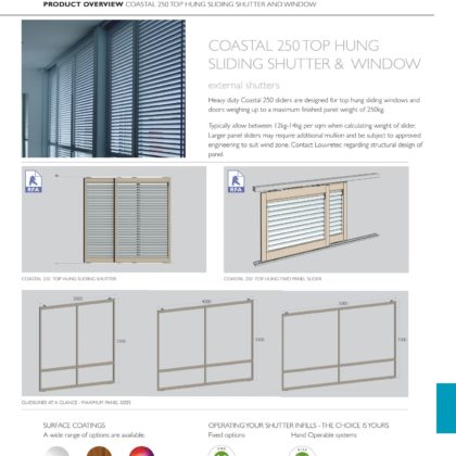 Technical | Sliding Systems - LouvreTec Melbourne