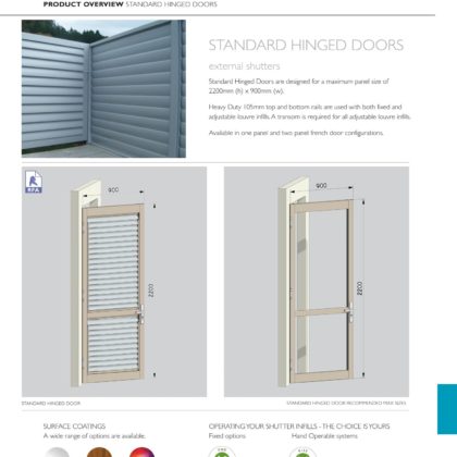 Technical | Hinged Systems - LouvreTec Melbourne