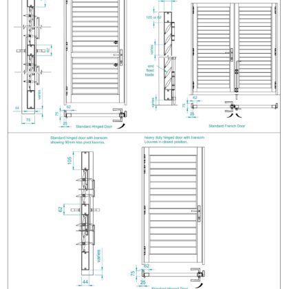 Technical | Hinged Systems - LouvreTec Melbourne