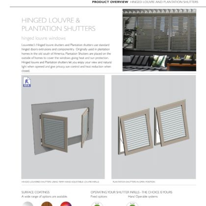 Technical | Hinged Systems - LouvreTec Melbourne