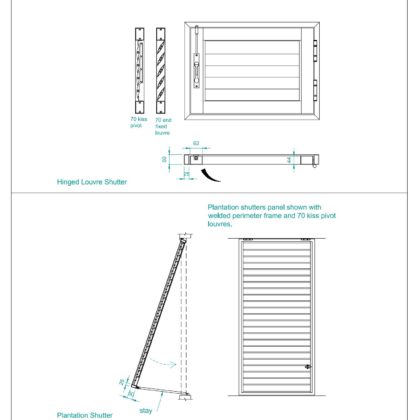 Technical | Hinged Systems - LouvreTec Melbourne